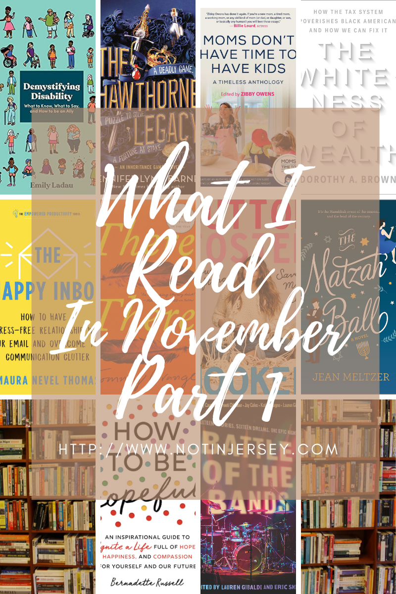 What I Read In November 2021 Part 1 - Not In Jersey