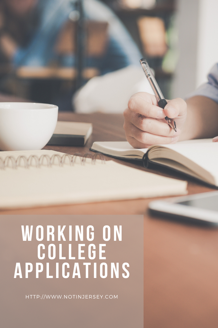 Working on College Applications with Simply Admissions - Not In Jersey