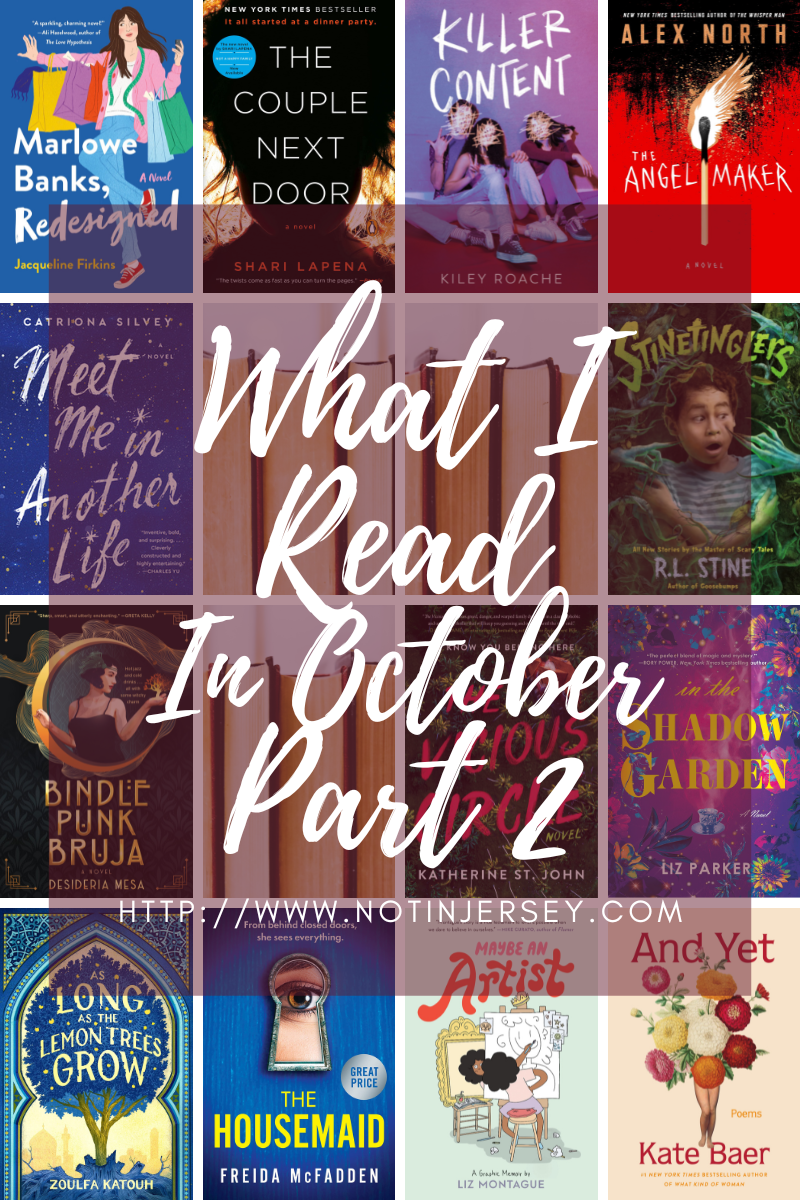What I Read In October 2022 Part 2 - Not In Jersey