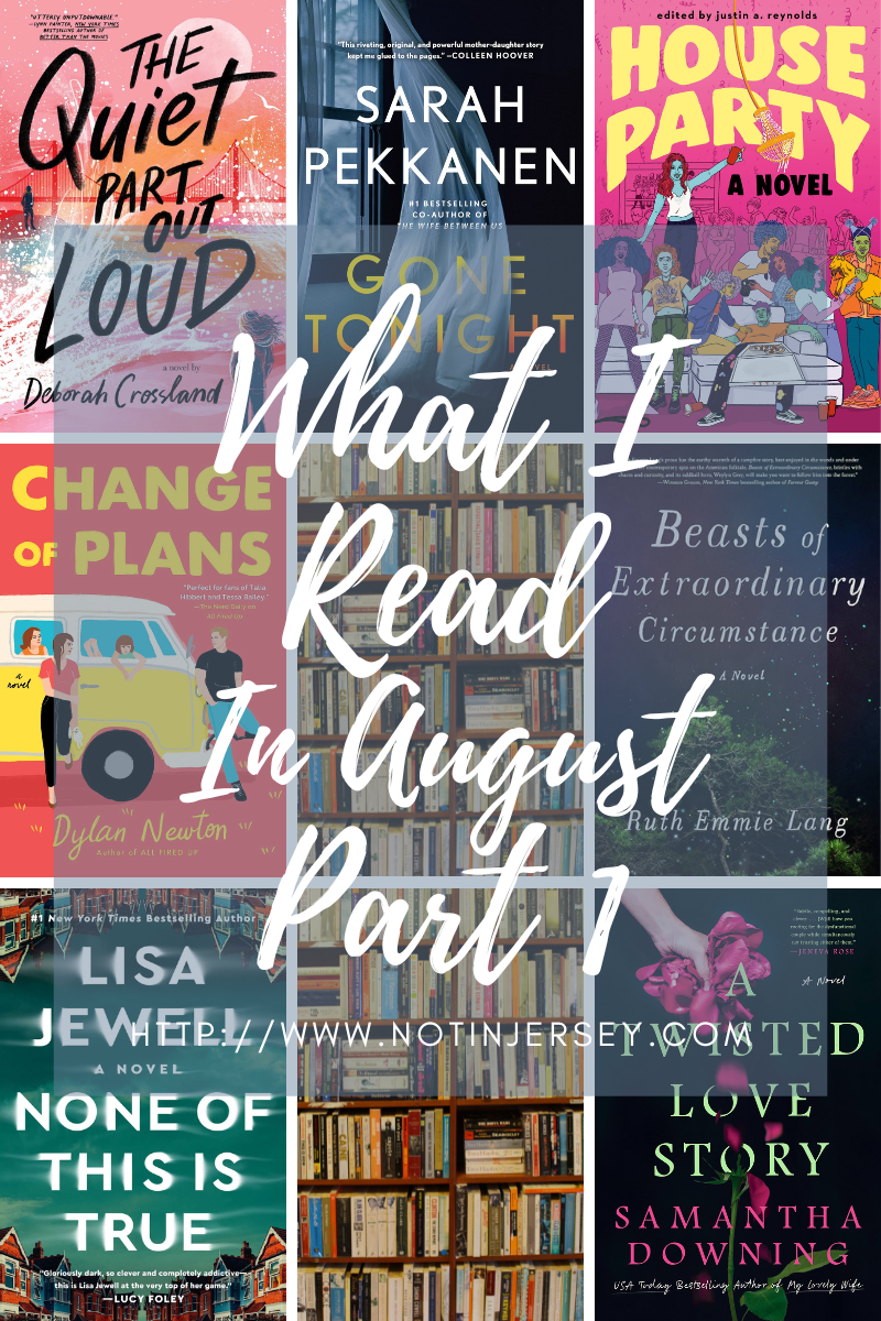 What I Read in August 2023 Part 1 - Not In Jersey