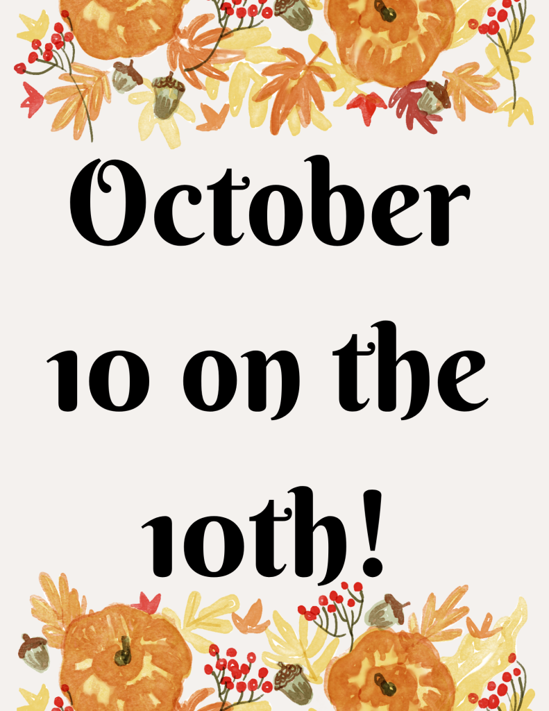 October 10 on the 10th - Would You Rather? - Not In Jersey