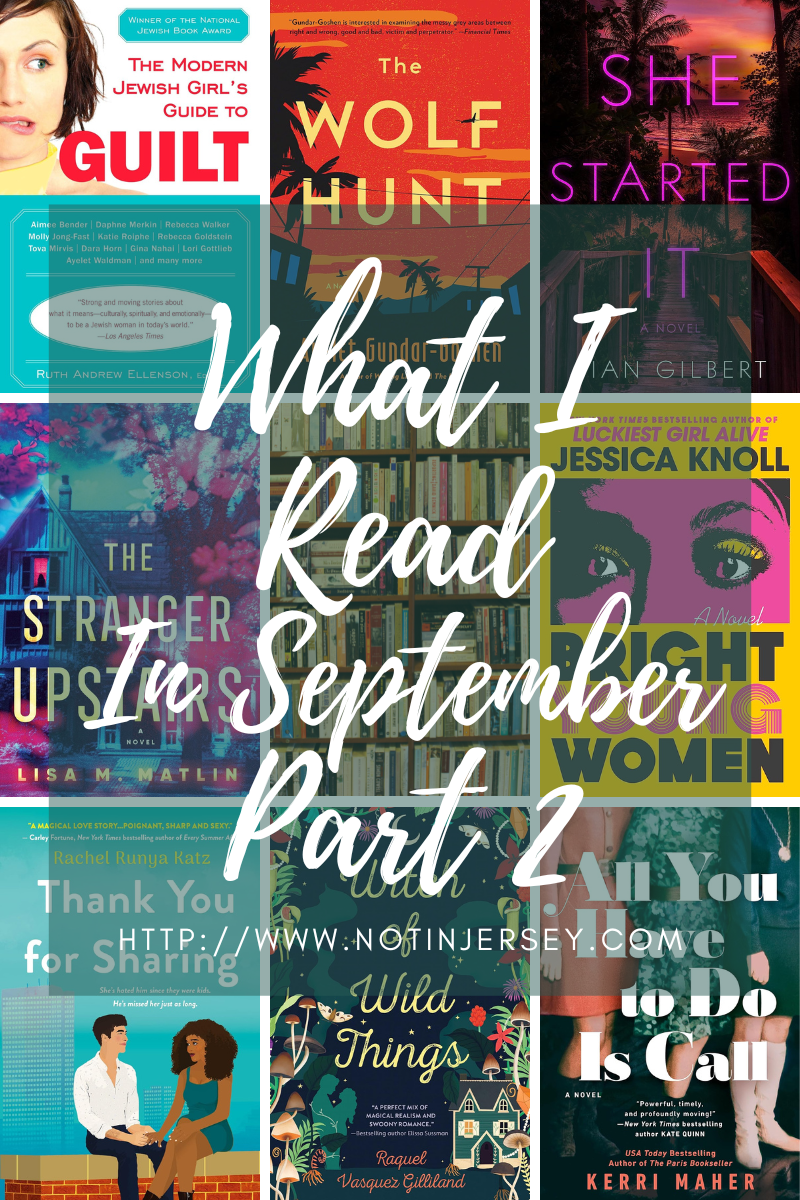 What I Read in September 2023 Part 2 - Not In Jersey