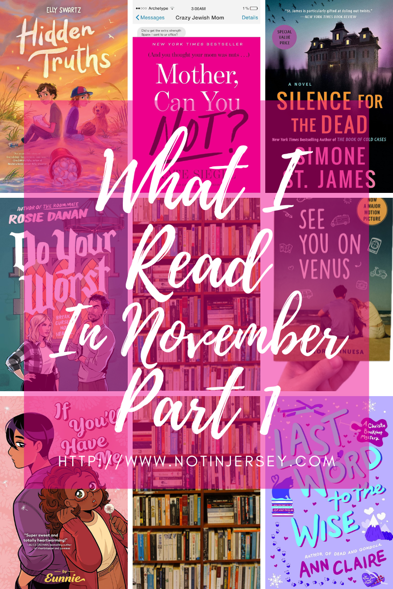 What I Read in November 2023 Part 1 - Not In Jersey