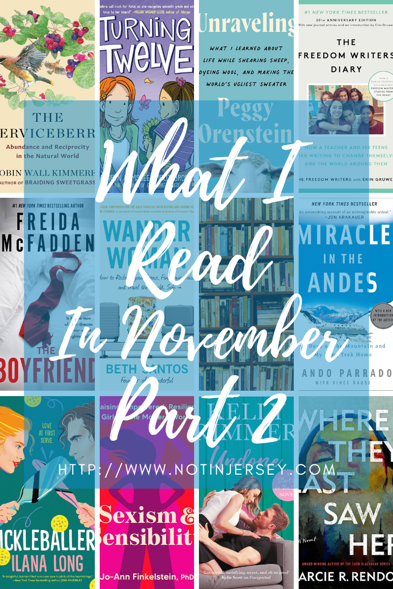 What I Read in November 2024 Part 2 - Not In Jersey