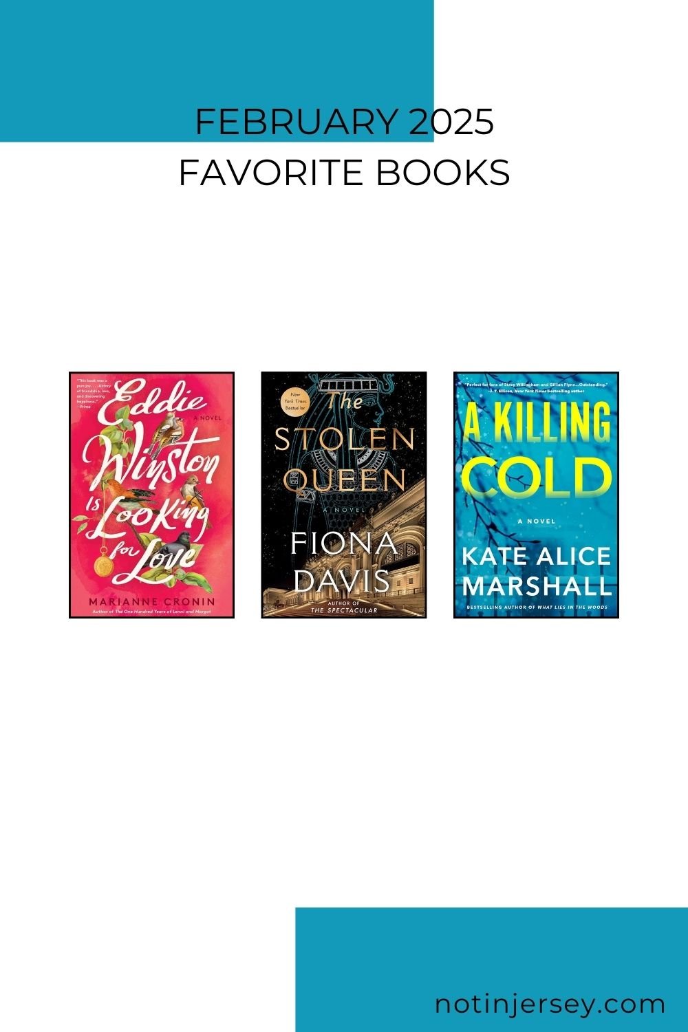 February 2025 Favorite Books - Not In Jersey