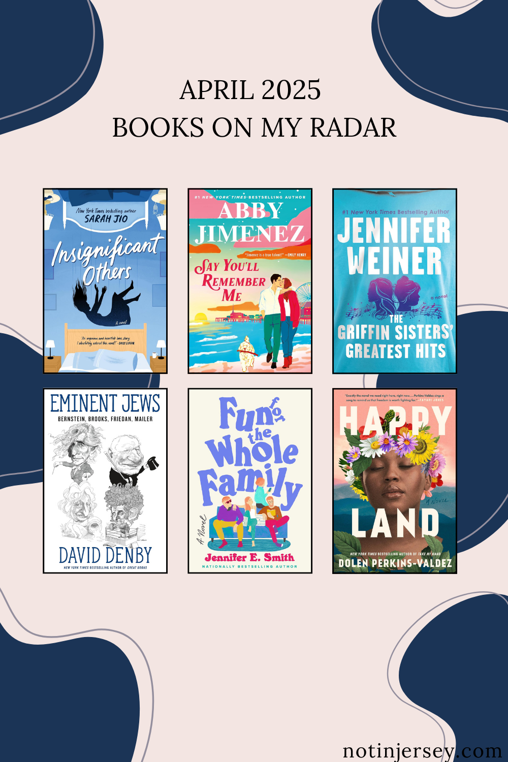 April 2025 Books On My Radar - Not In Jersey