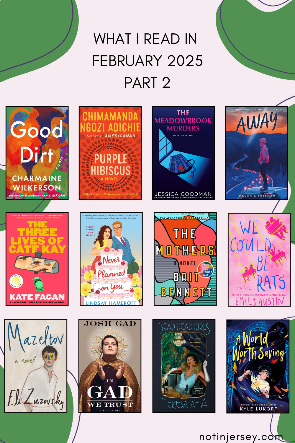 What I Read in February 2025 Part 2 - Not In Jersey